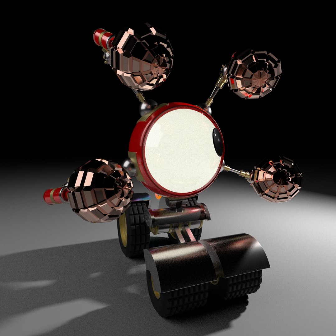 Robot tank bot model - TurboSquid 1319721