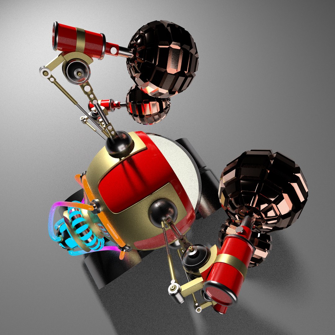 Robot tank bot model - TurboSquid 1319721