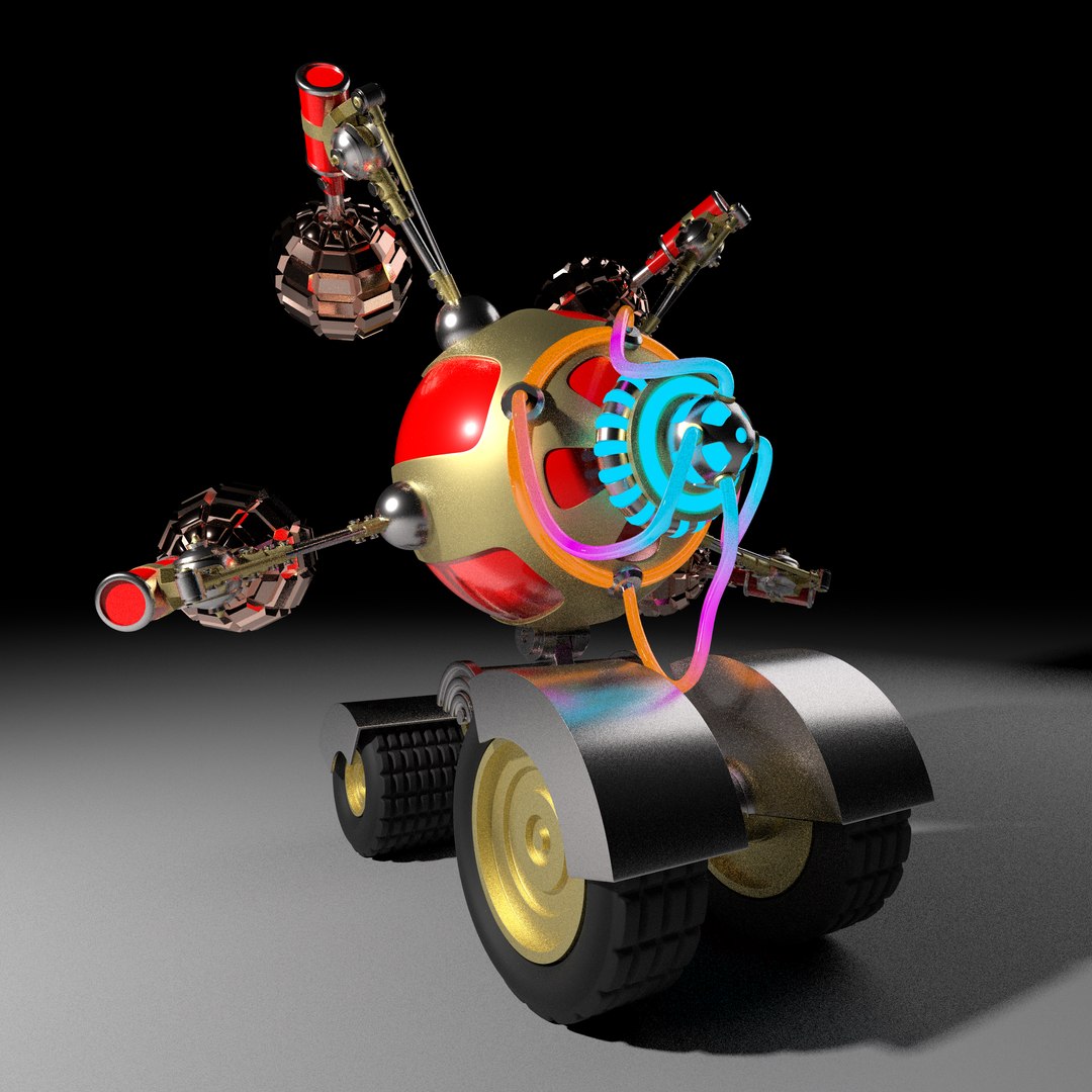 Robot tank bot model - TurboSquid 1319721