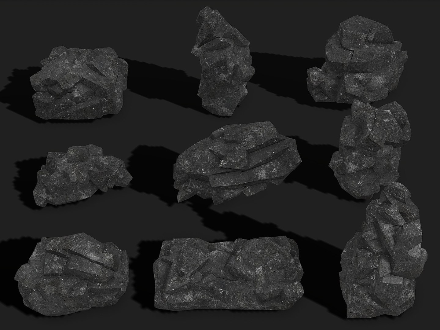 3D Mountain Desert Rocks PBR Pack 08 Model - TurboSquid 2140663