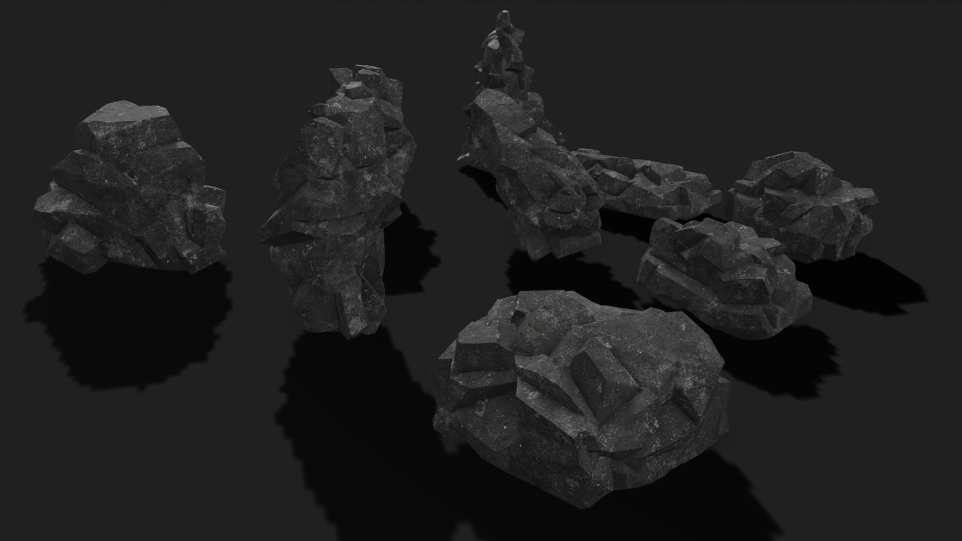 3D Mountain Desert Rocks PBR Pack 08 Model - TurboSquid 2140663