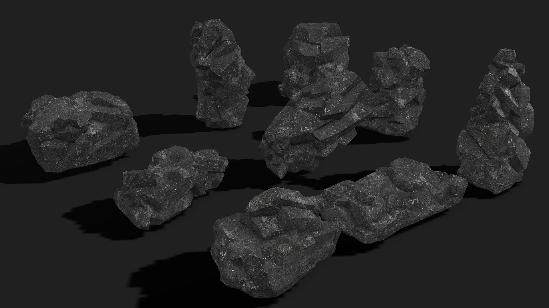 3D Mountain Desert Rocks PBR Pack 08 Model - TurboSquid 2140663