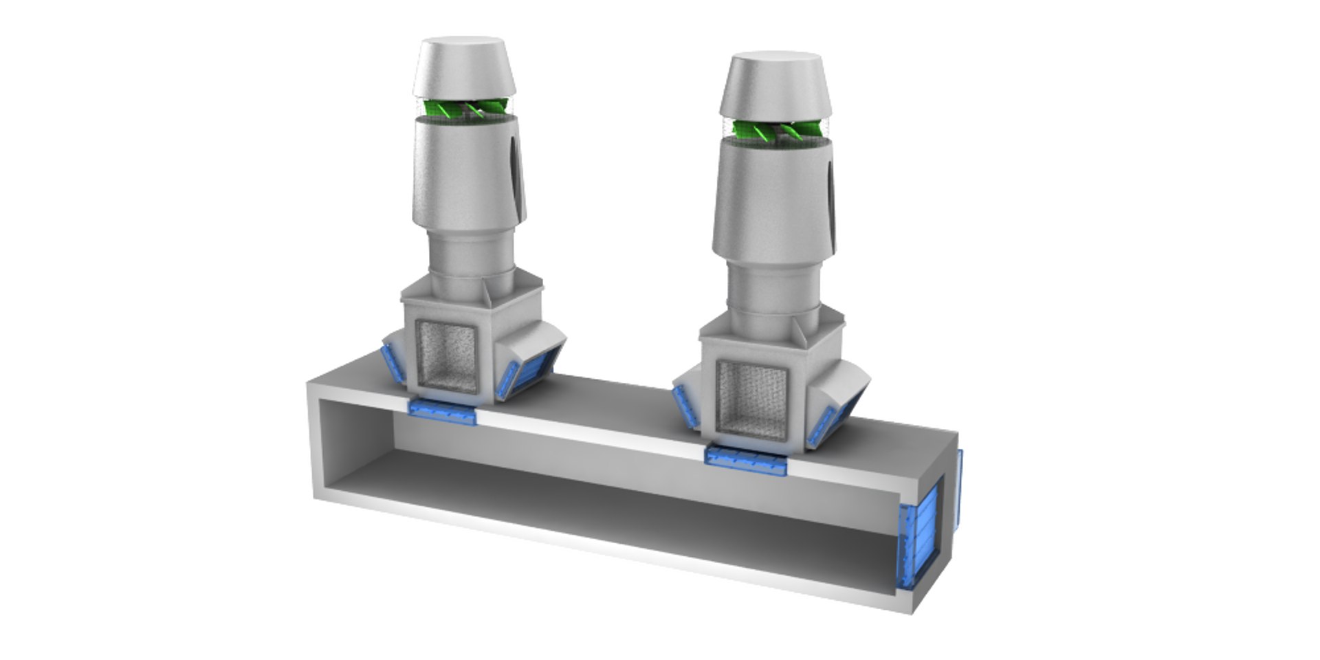 Strobic Fan Exhaust Roof 3D Model - TurboSquid 1275294