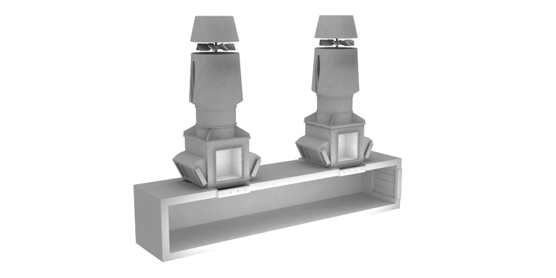 Strobic Fan Exhaust Roof 3D Model - TurboSquid 1275294