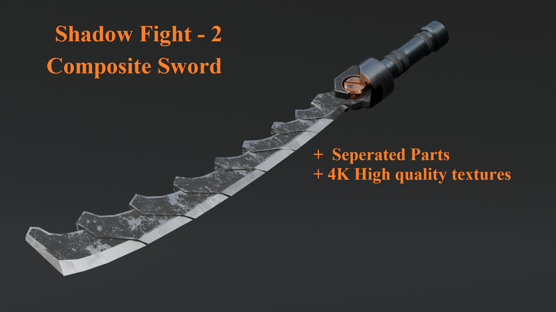 Composite Sword From Shadow Fight 2 3D Model - TurboSquid 2244977