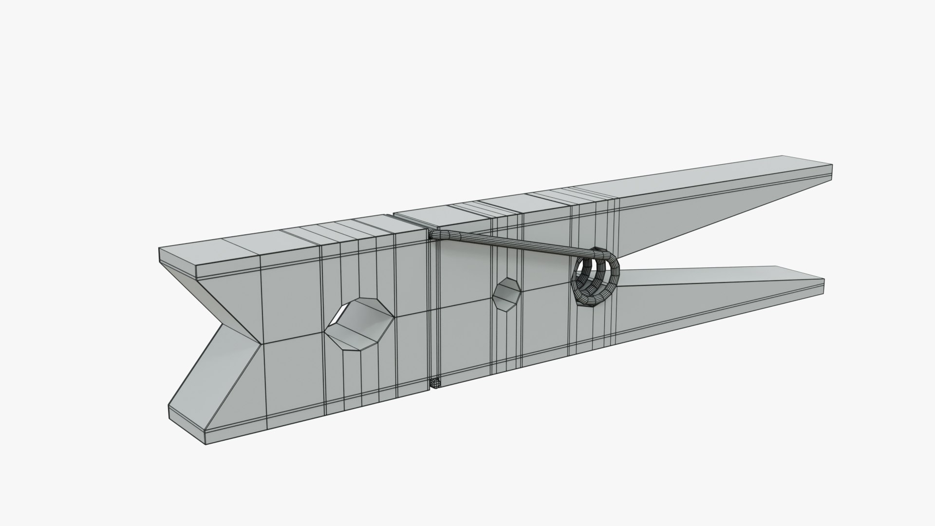 Clothespin Clip 3D Model - TurboSquid 1999599