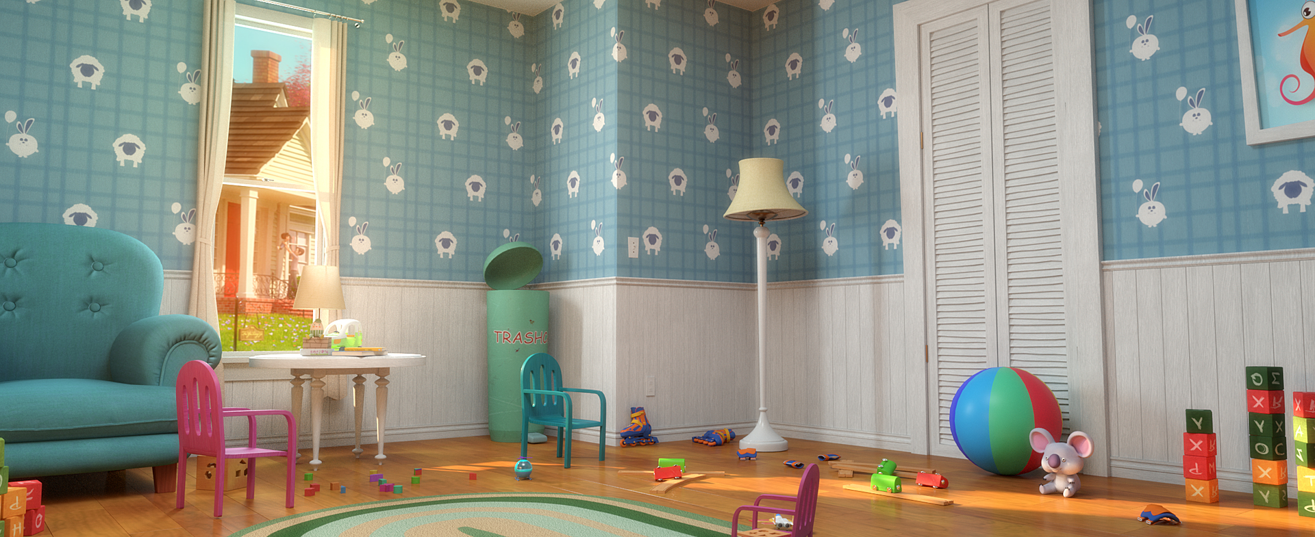 Cartoon Corridor Baby Room model - TurboSquid 1826389