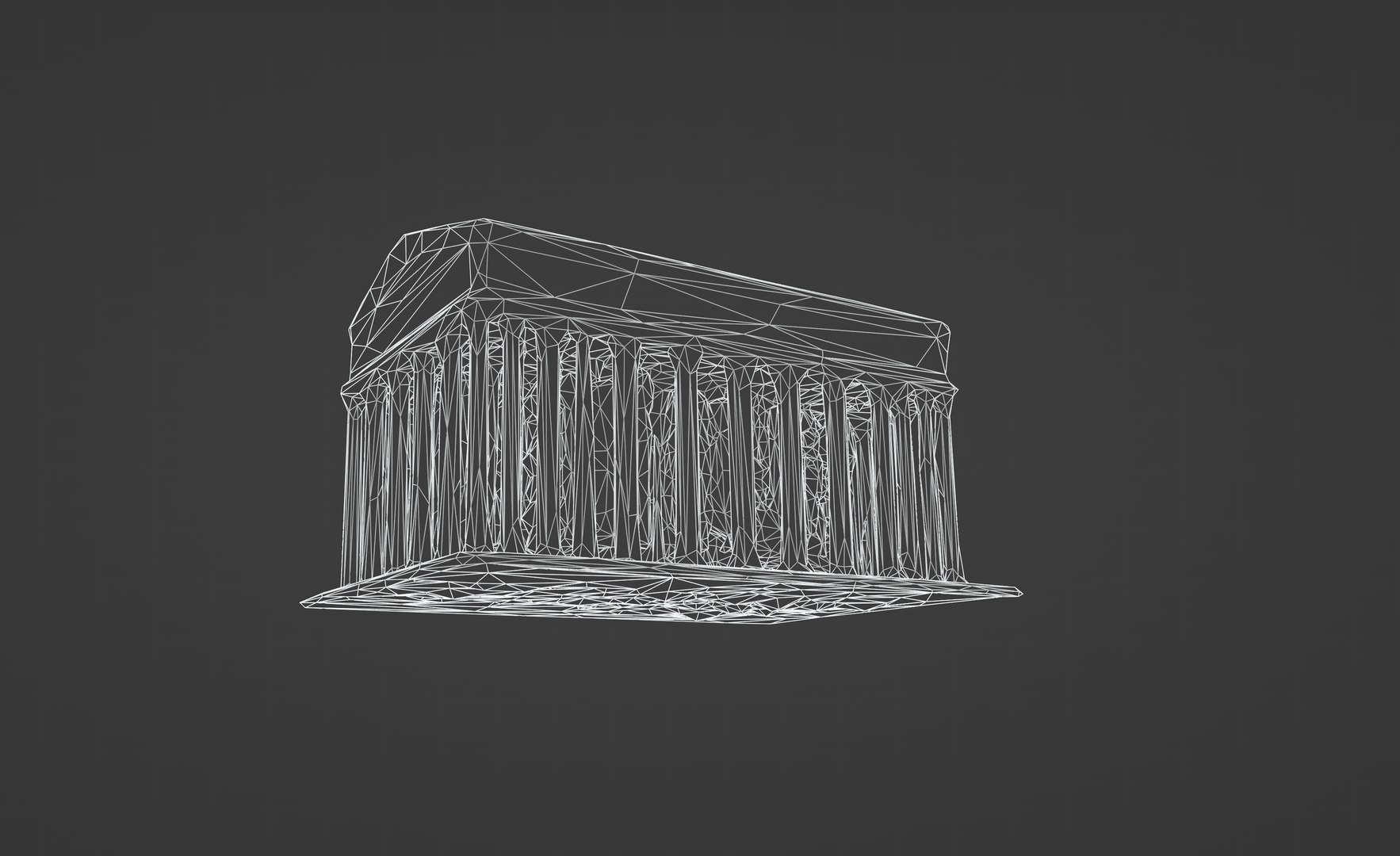 3D Digital Reconstruction Of An Ancient Greek Temple Model - TurboSquid ...