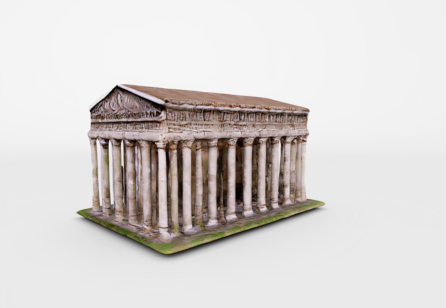 3D Digital Reconstruction Of An Ancient Greek Temple Model - TurboSquid ...