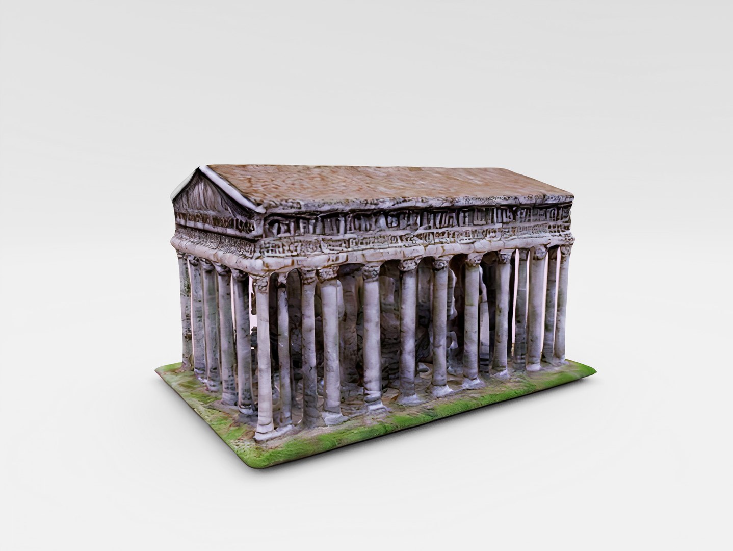 3D Digital Reconstruction Of An Ancient Greek Temple Model - TurboSquid ...