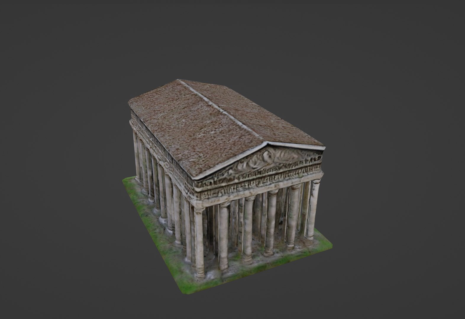 3D Digital Reconstruction Of An Ancient Greek Temple Model - TurboSquid ...