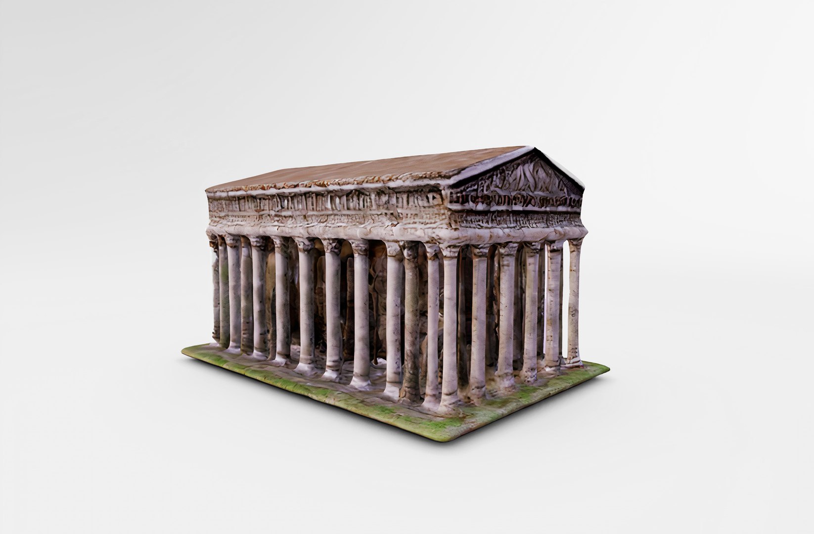 3D Digital Reconstruction Of An Ancient Greek Temple Model - TurboSquid ...