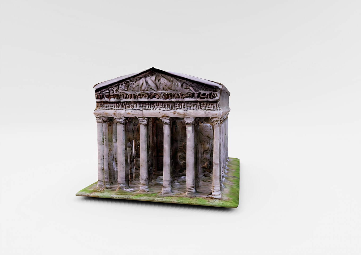 3D Digital Reconstruction Of An Ancient Greek Temple Model - TurboSquid ...