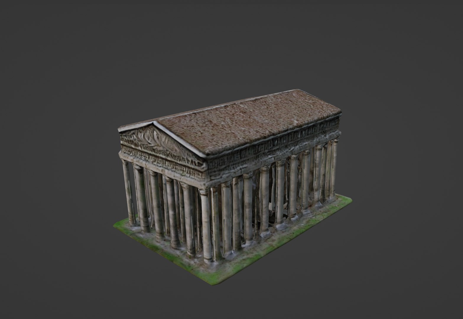 3D Digital Reconstruction Of An Ancient Greek Temple Model - TurboSquid ...