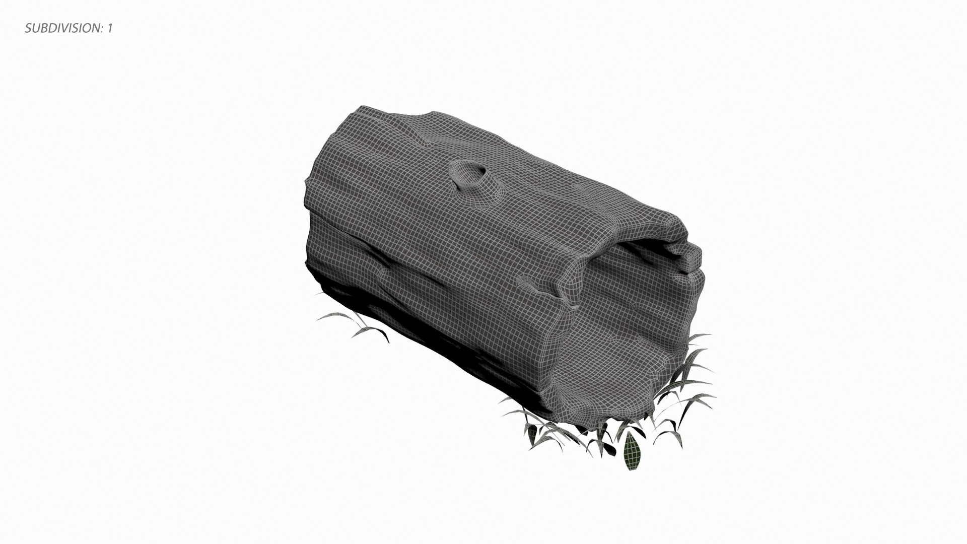 3D Cartoon Log - TurboSquid 2208953