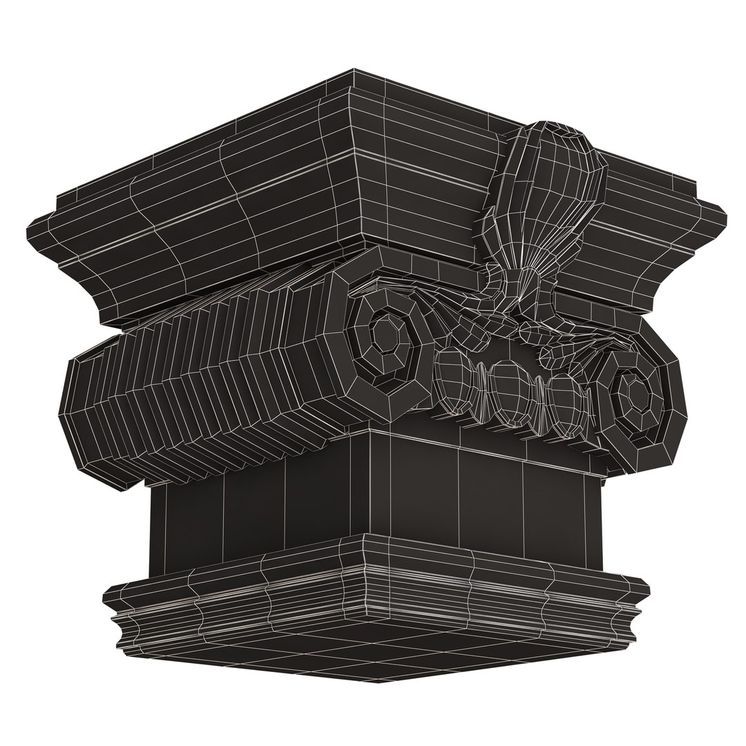 3D Carved Capital 0302 - TurboSquid 1956312