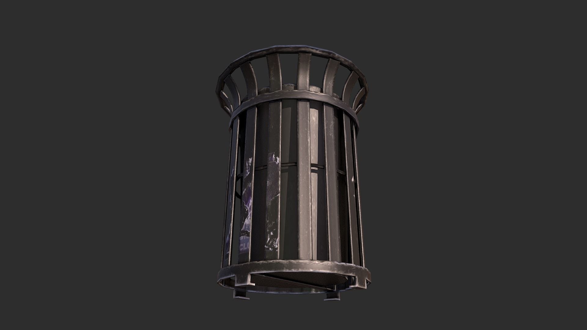 Trash Bin Model - TurboSquid 2190454