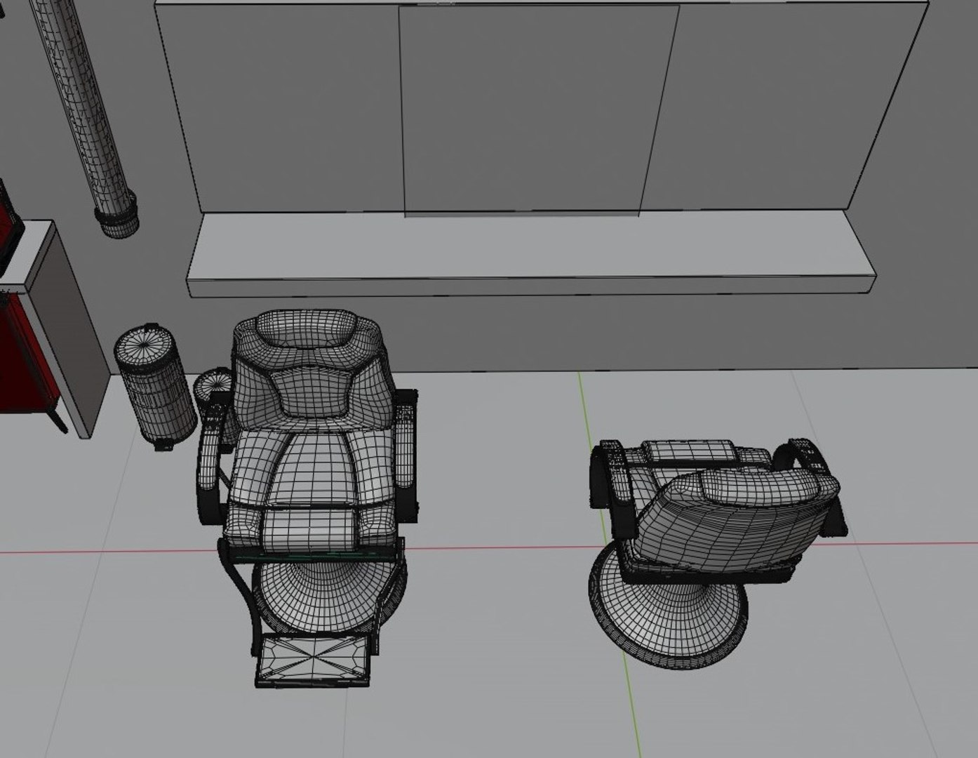 Barbershop 3D Model - TurboSquid 1584762