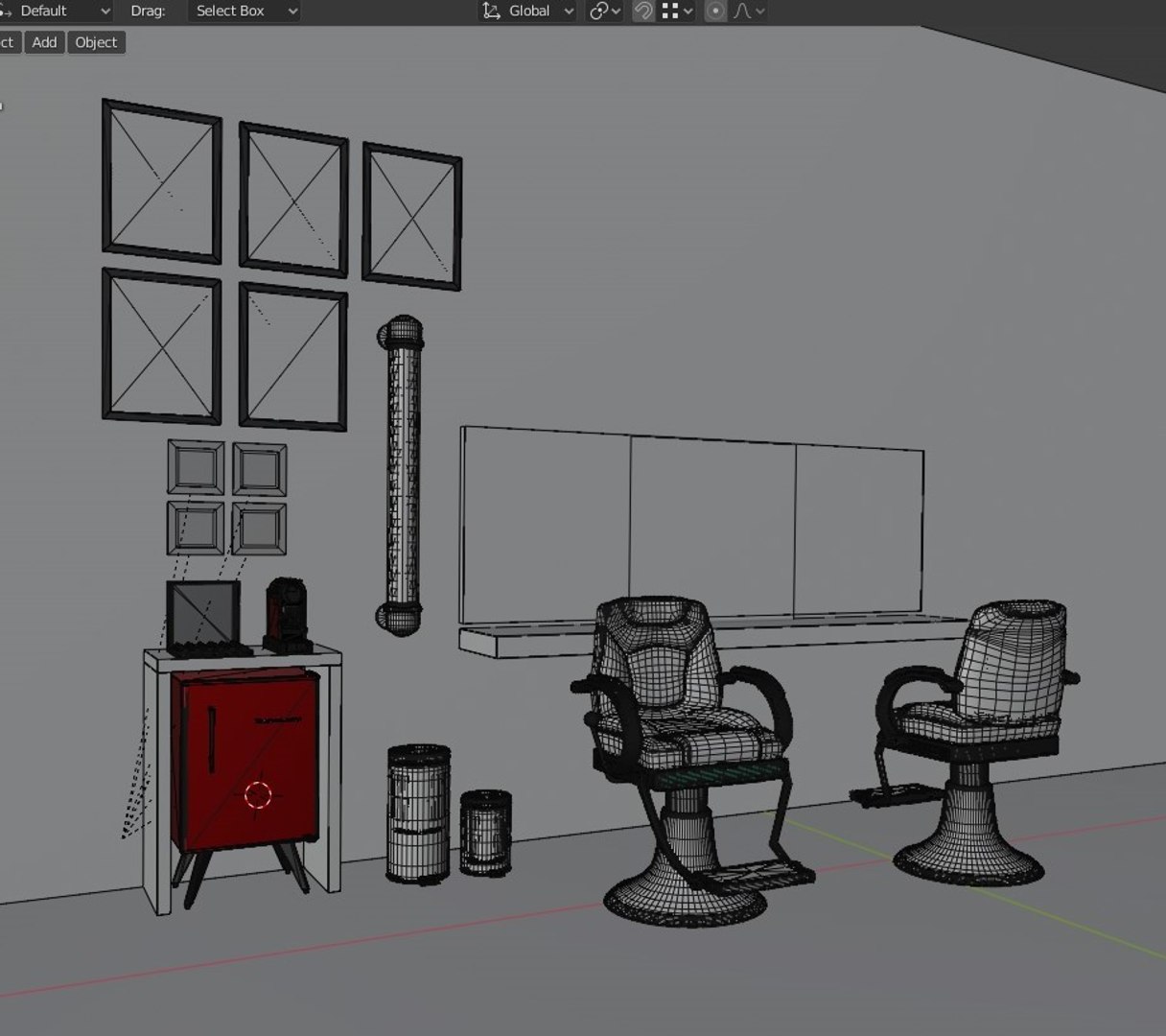 Barbershop 3D Model - TurboSquid 1584762