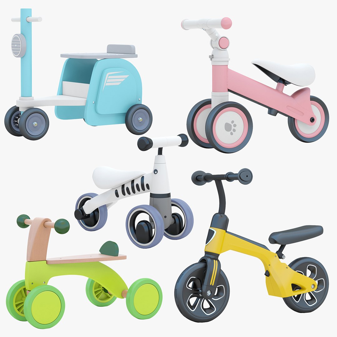 3D Collection Balance Bike model - TurboSquid 2022264