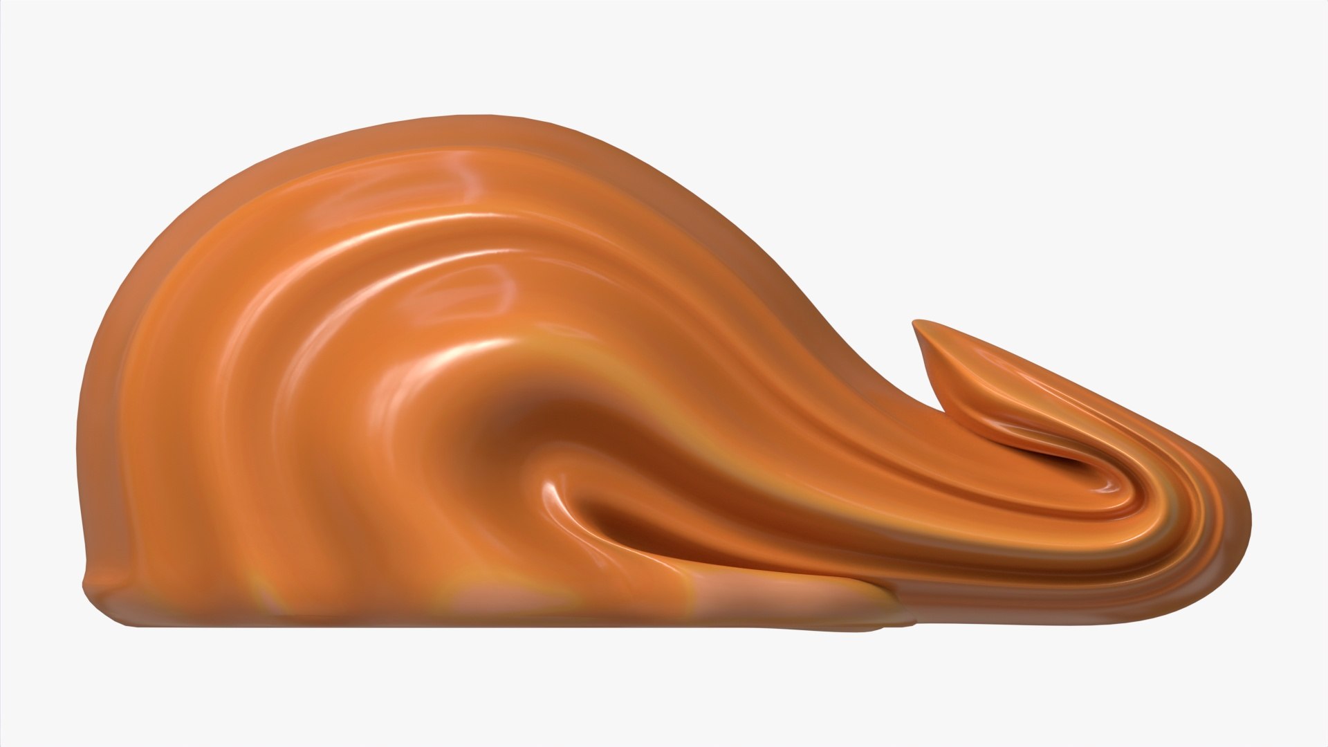 3D Melted Creme Caramel 01 - TurboSquid 2029994