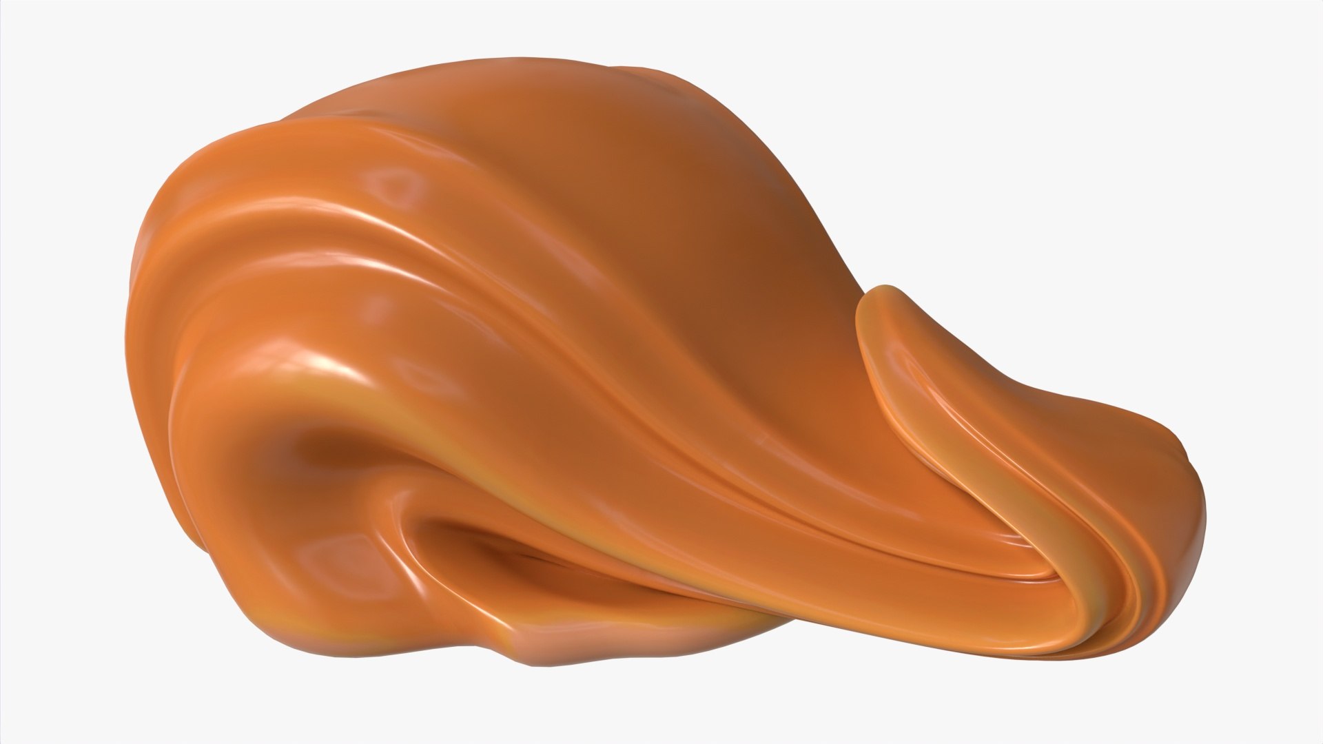 3D Melted Creme Caramel 01 - TurboSquid 2029994