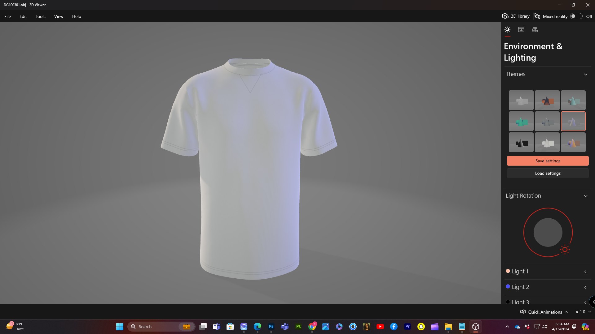 3D Model Round Neck Tee With V Shape - TurboSquid 2216607