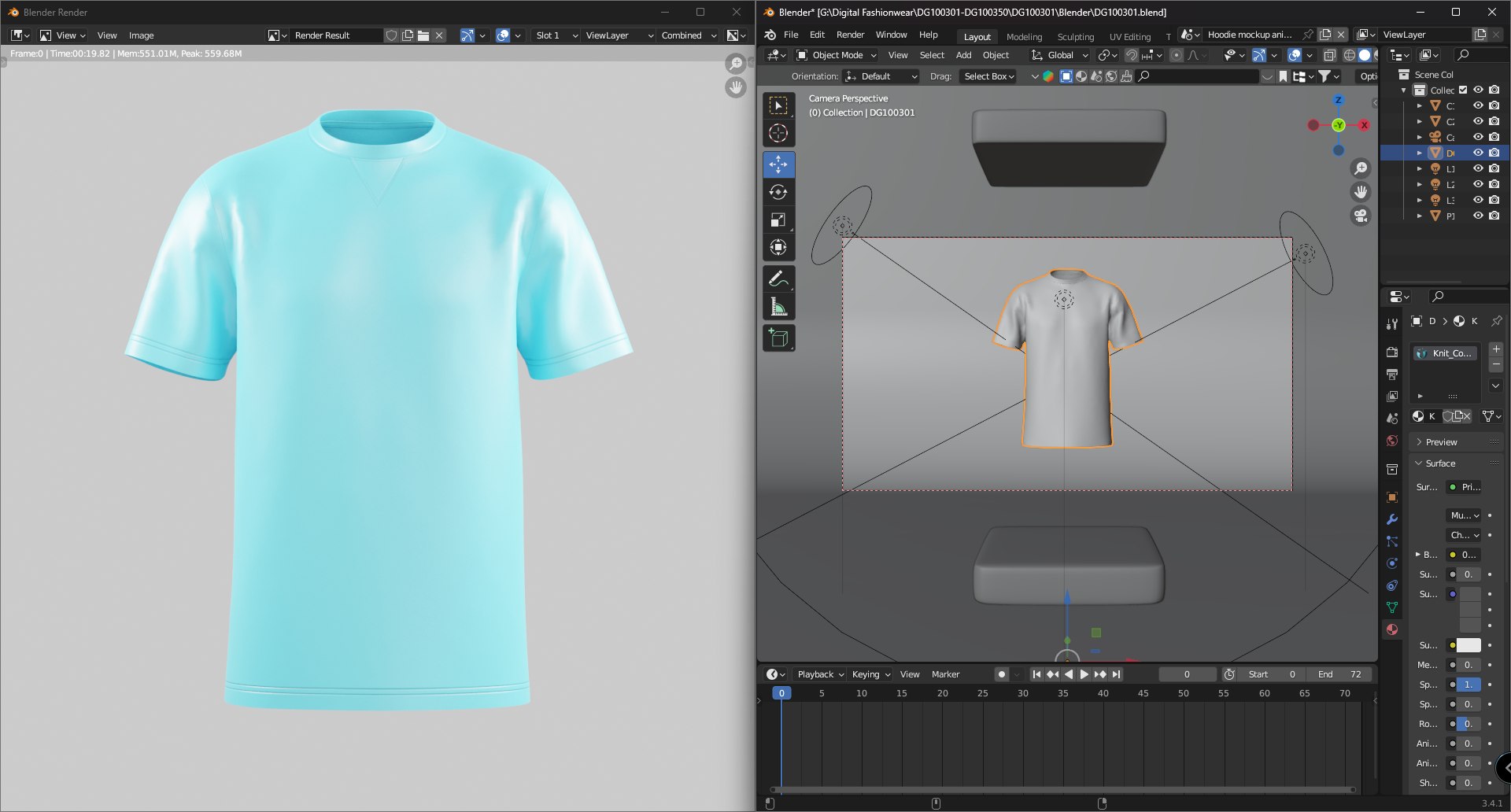 3D Model Round Neck Tee With V Shape - TurboSquid 2216607