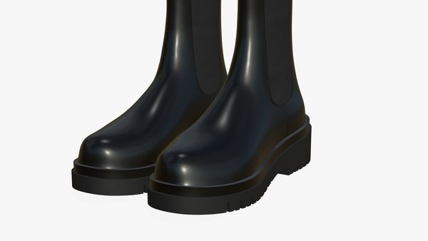 3D model Realistic Leather Boots V61 - TurboSquid 1955001