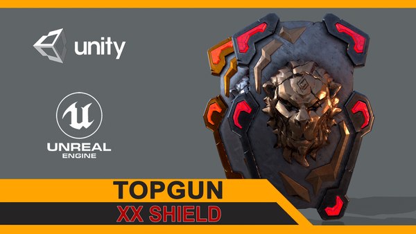 3D xx shield - TurboSquid 1629431