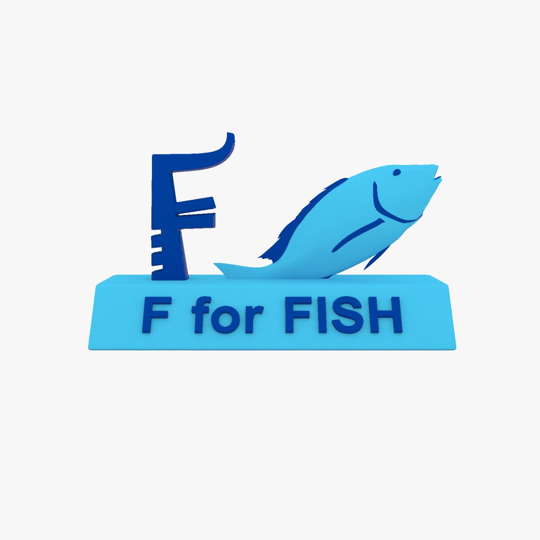 F For Fish 3D Model - TurboSquid 1869406