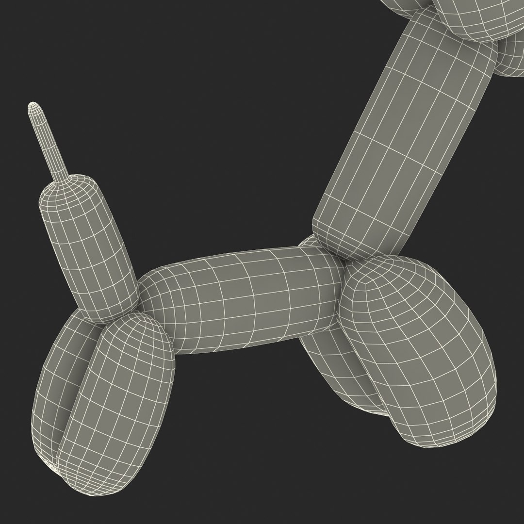 3d balloon dog model