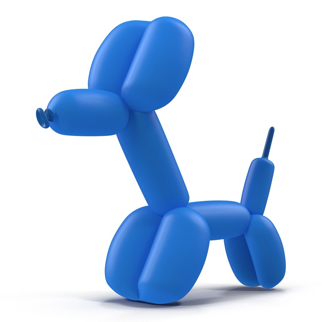 3d balloon dog model