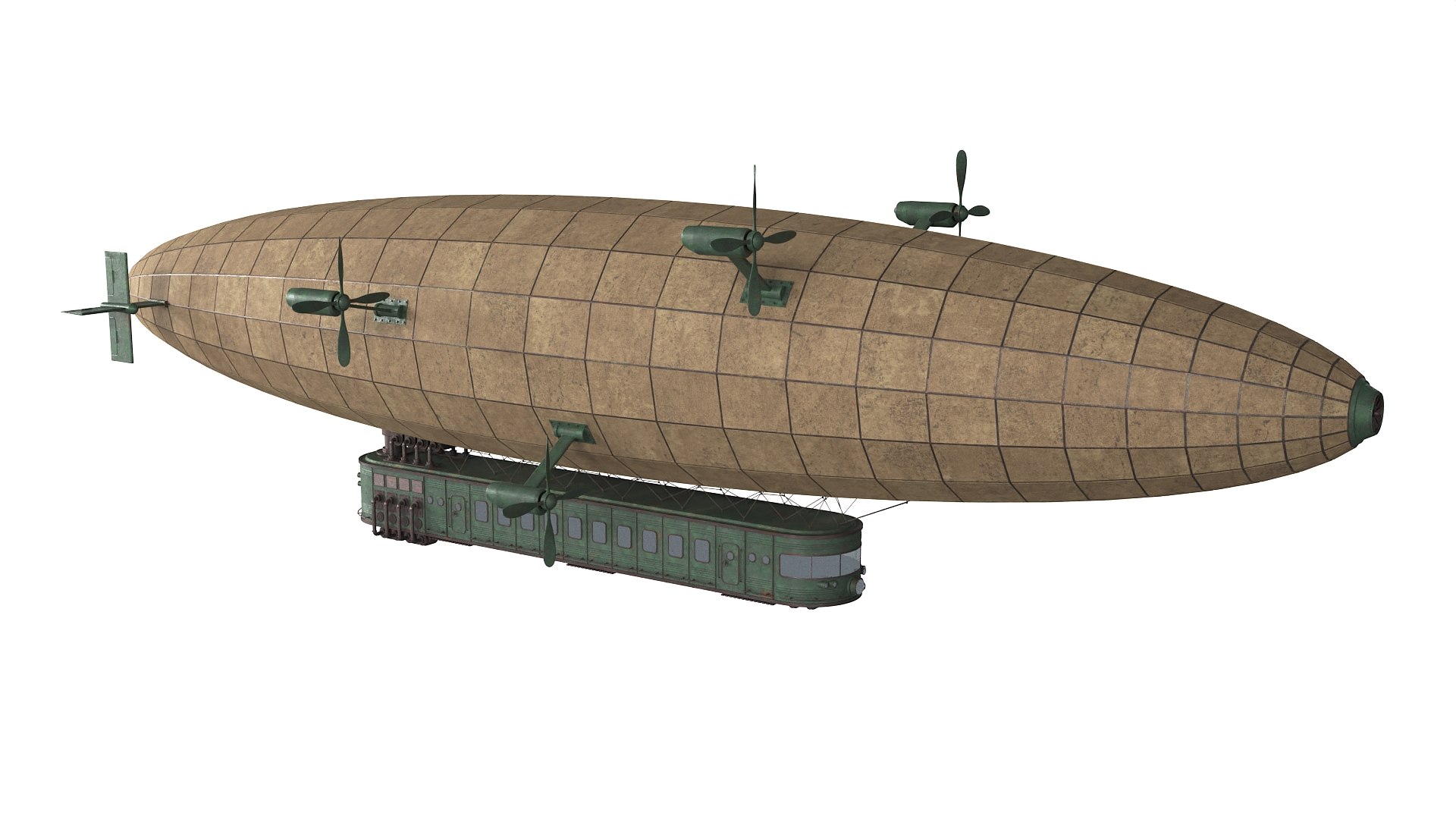 3D Model Airship Steampunk - TurboSquid 1622970