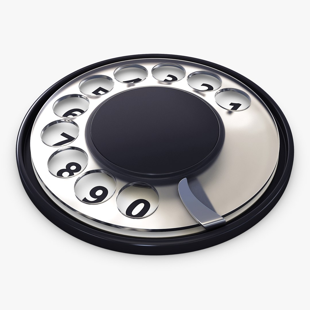 3D Rotary Phone Dial v 1 model - TurboSquid 1786457