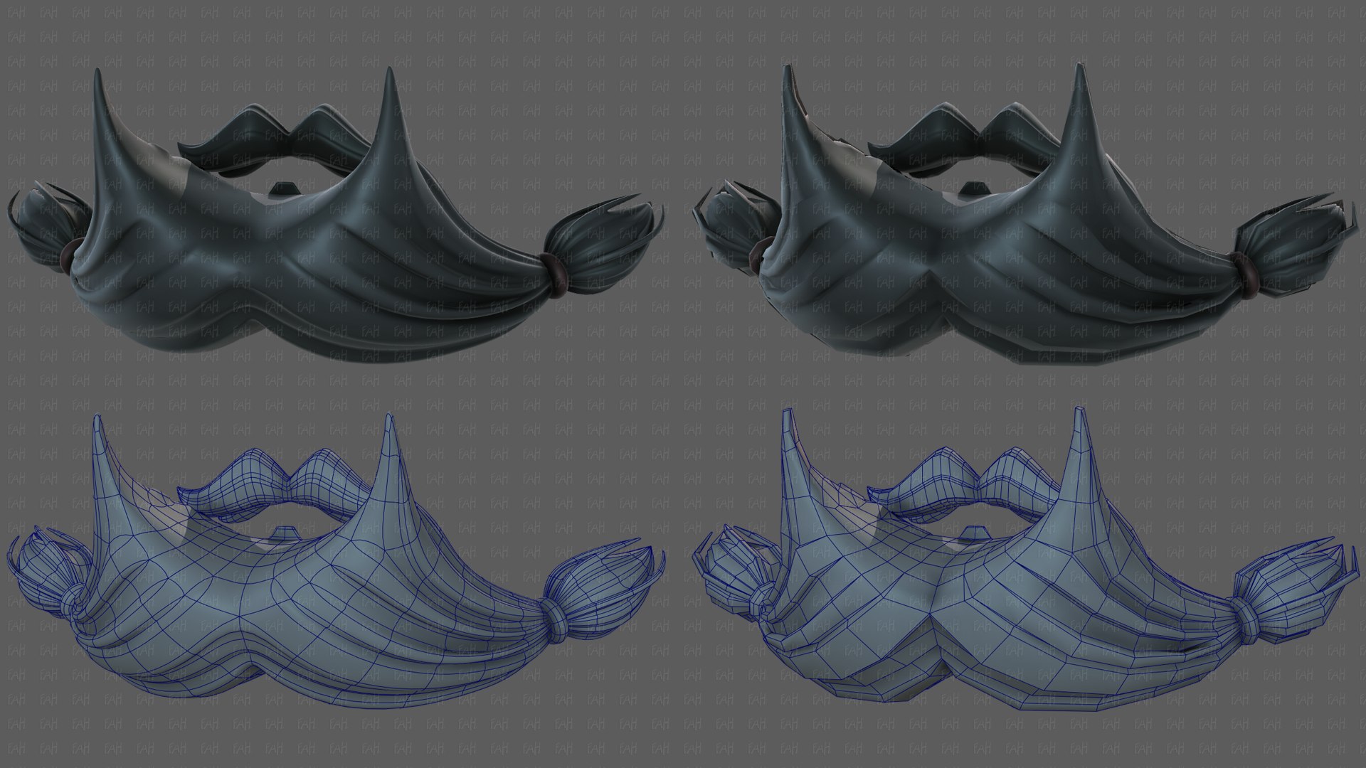 3D Beard V54 Model - TurboSquid 2080440