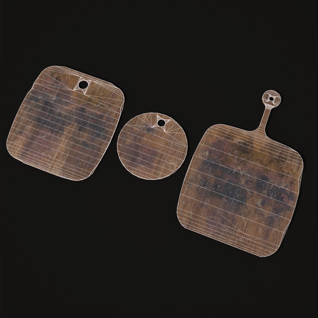 Medieval Cooking Boards Set 3D - TurboSquid 1955328
