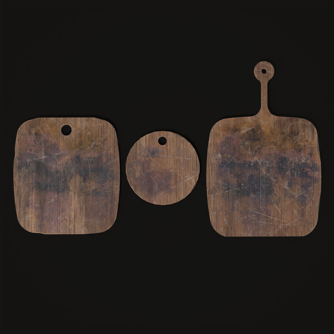 Medieval Cooking Boards Set 3D - TurboSquid 1955328