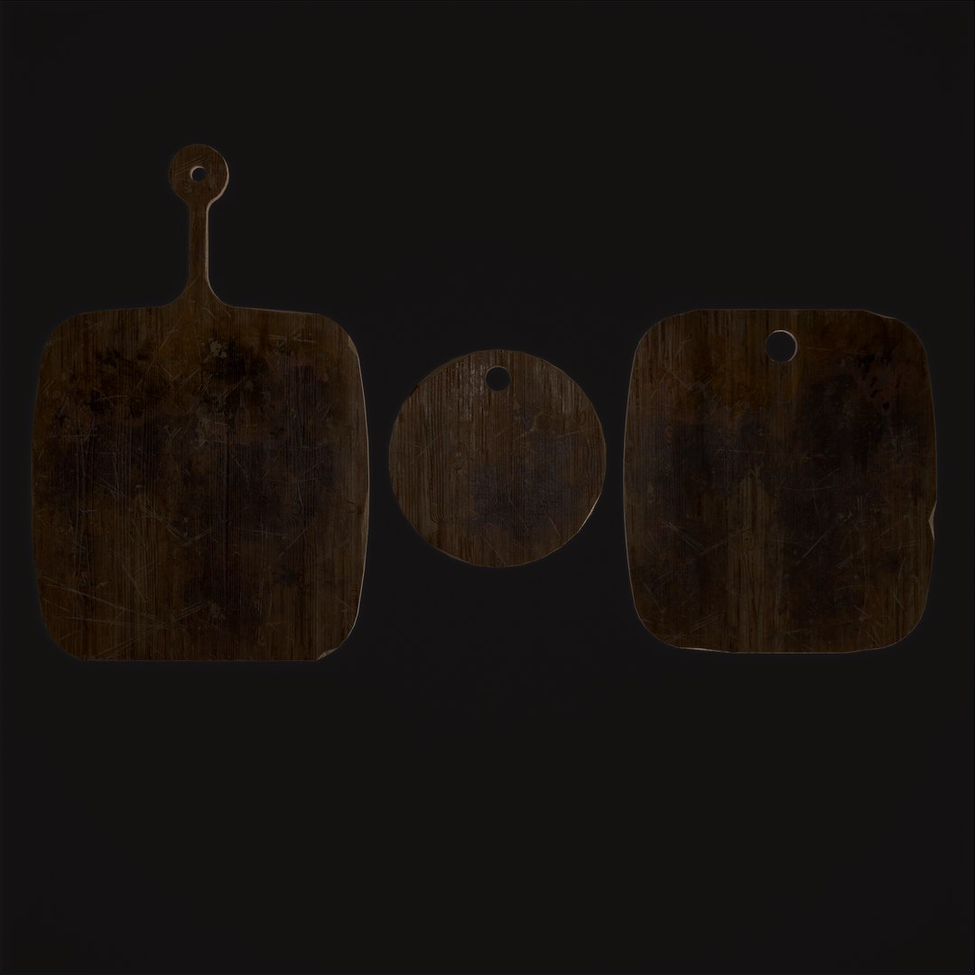 Medieval Cooking Boards Set 3D - TurboSquid 1955328