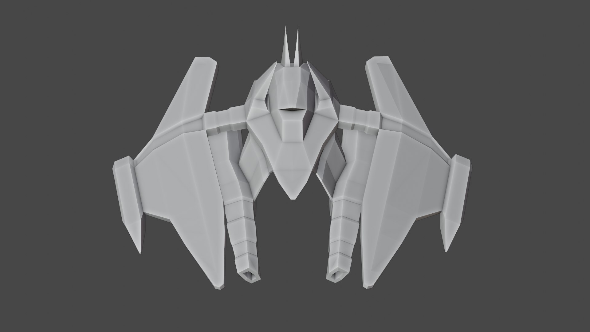 SpaceShip Fighter Low Poly 3D Model - TurboSquid 1812694