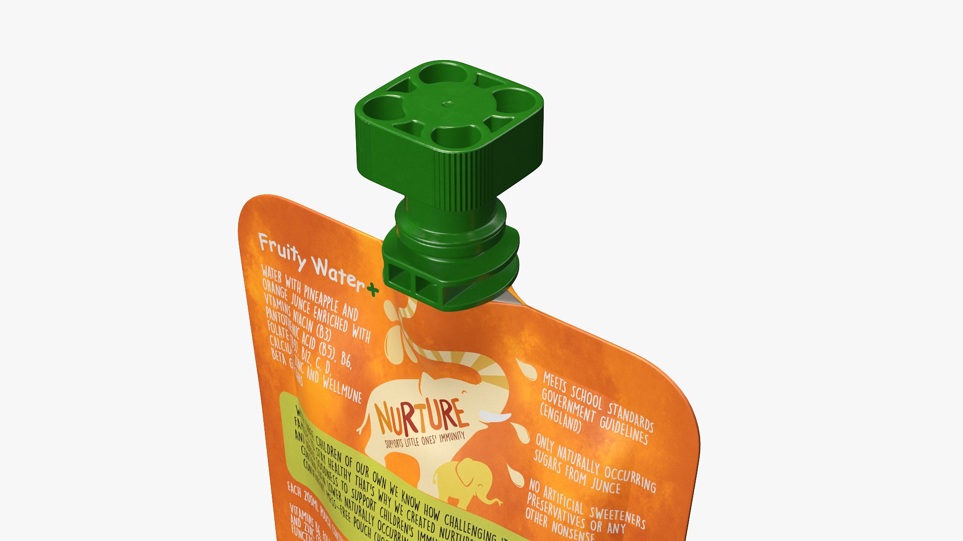 3D Model Nurture Fruity Water Orange And Pineapple - TurboSquid 2276441