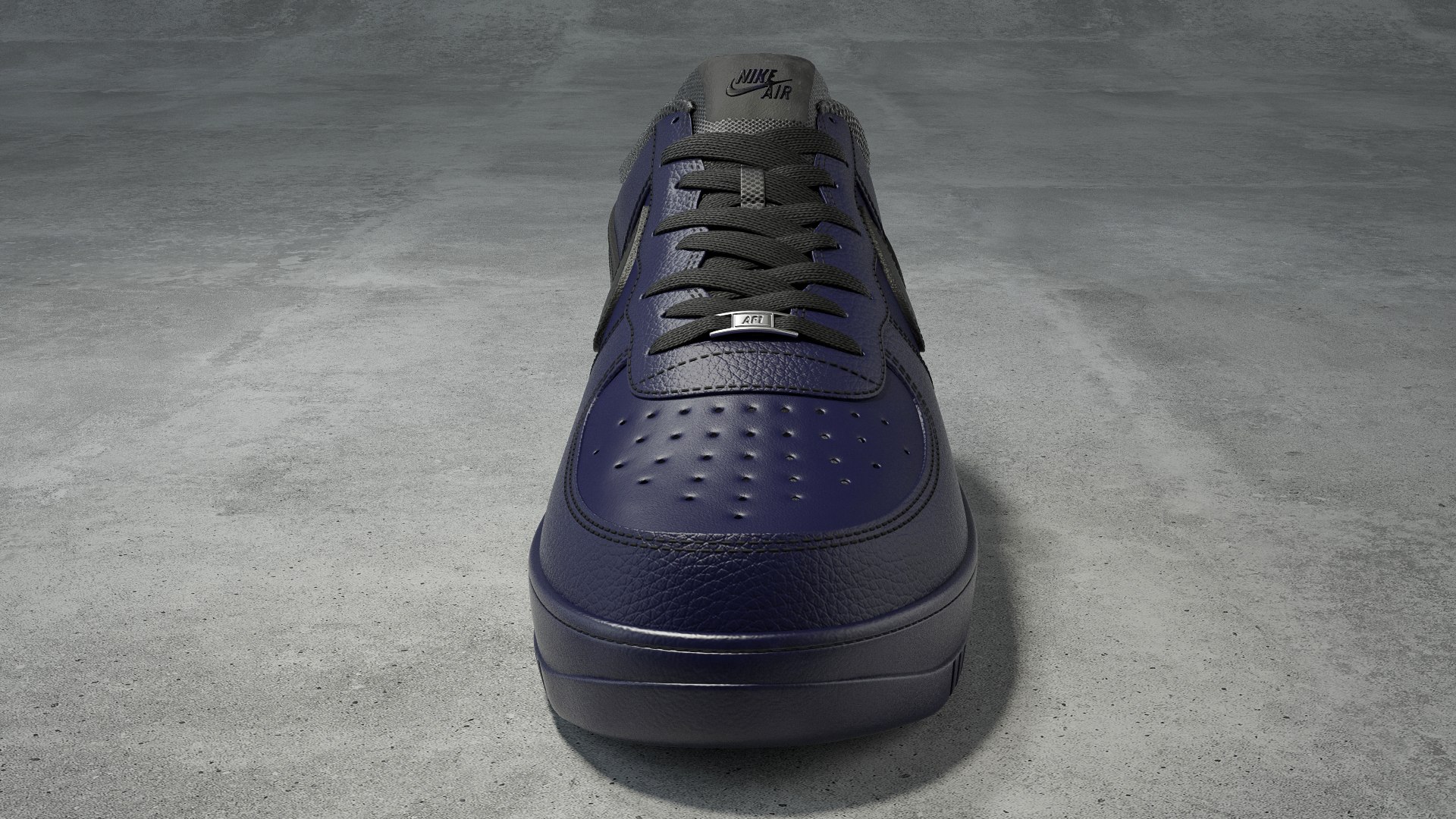 3D Nike Air Force 1 Low Binary Blue - TurboSquid 2042189