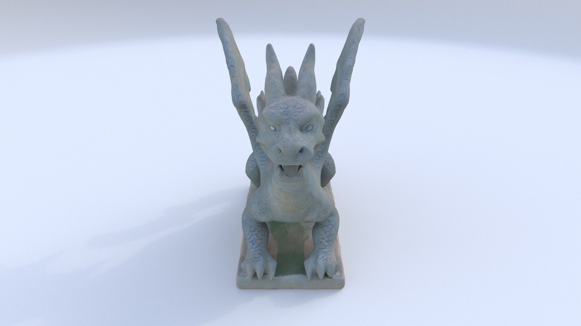 3D Dragon Shaped Sculpture 4 - TurboSquid 2331494