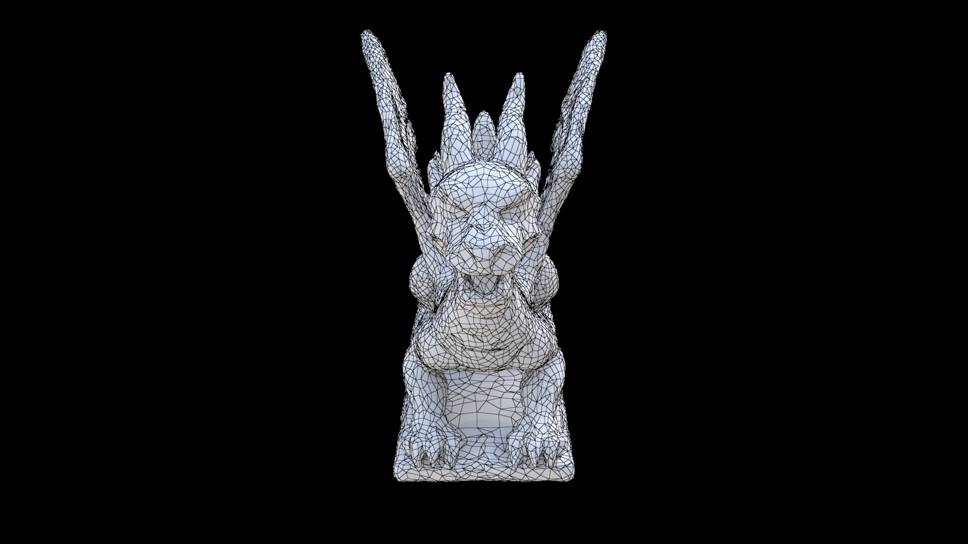 3D Dragon Shaped Sculpture 4 - TurboSquid 2331494