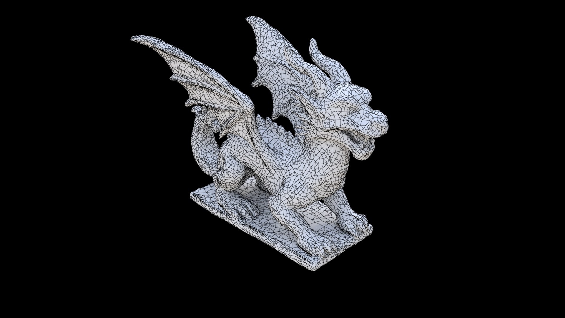 3D Dragon Shaped Sculpture 4 - TurboSquid 2331494