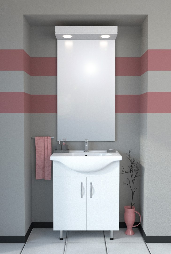 3d Bathroom Vanity Unit Model