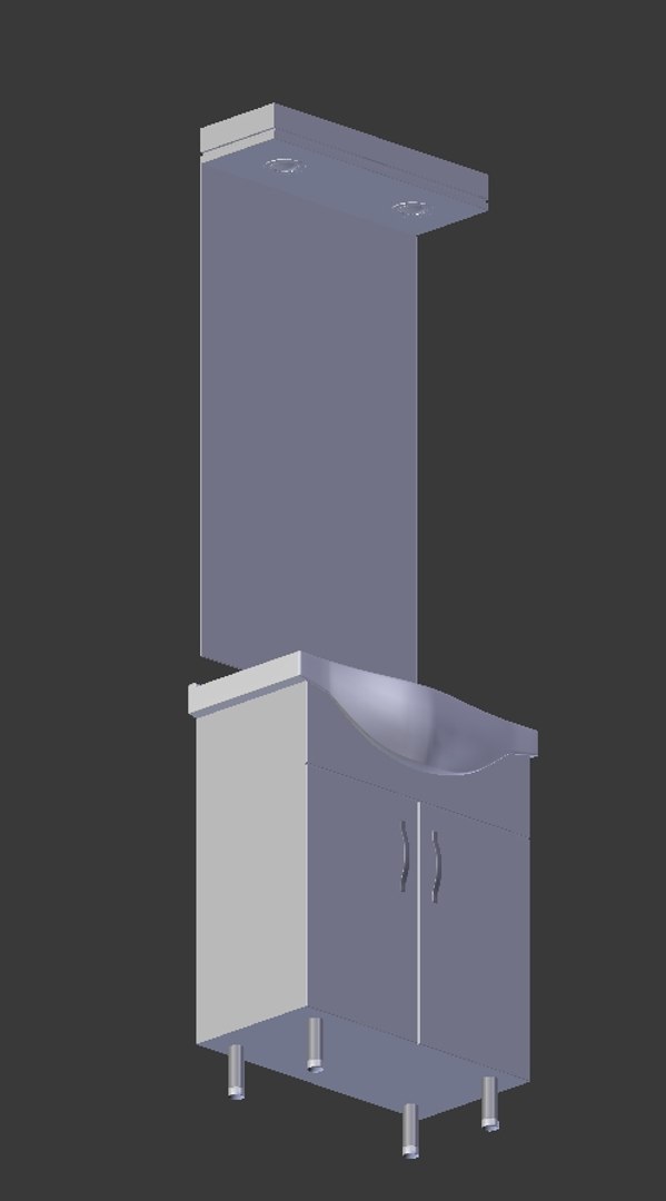 3d Bathroom Vanity Unit Model