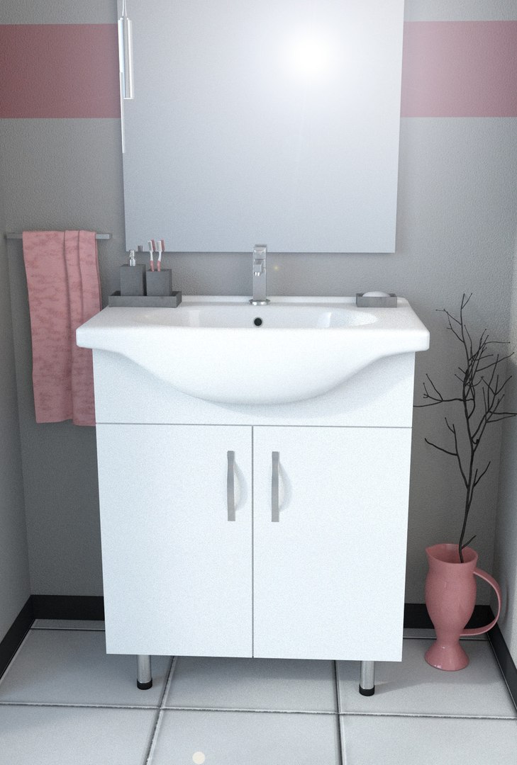 3d Bathroom Vanity Unit Model