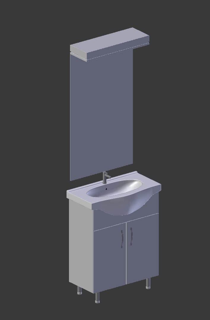 3d Bathroom Vanity Unit Model