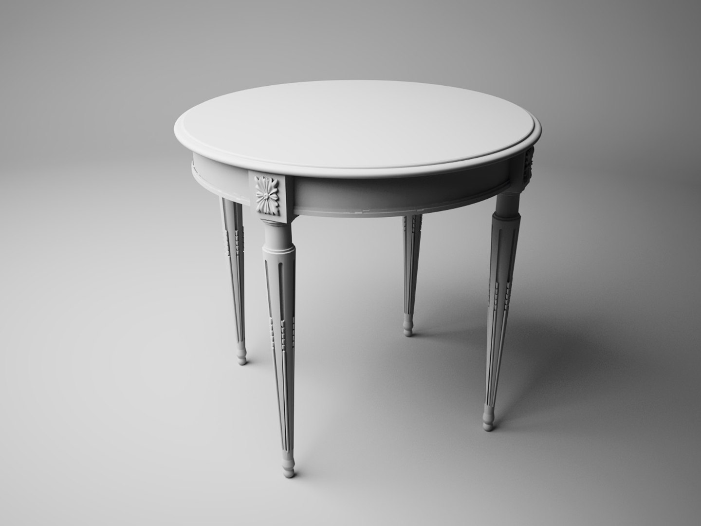 Classical Table 3D Model - TurboSquid 1245871